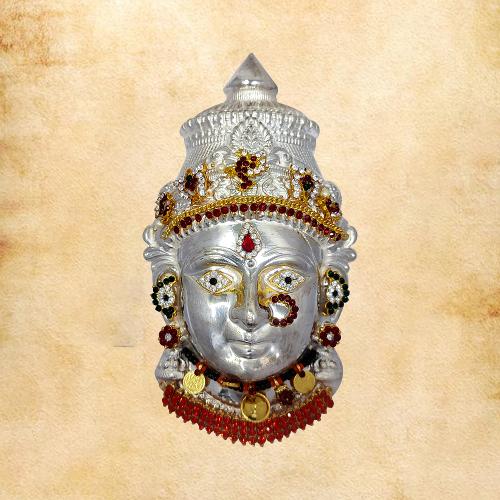 Traditional Godess Lakshmi Silver Face for Varamahalakshmi Pooja